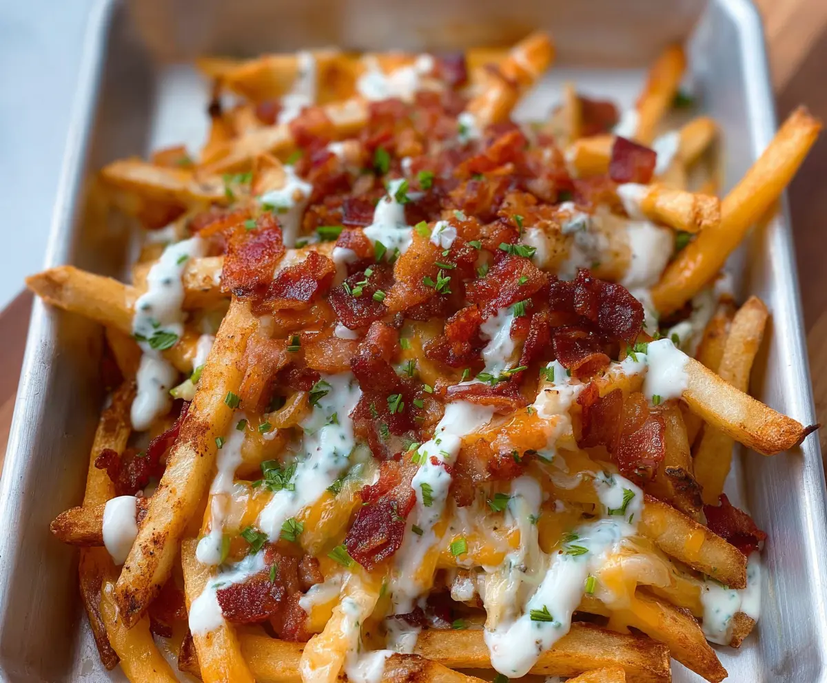 Loaded Bacon Ranch French Fries Recipe