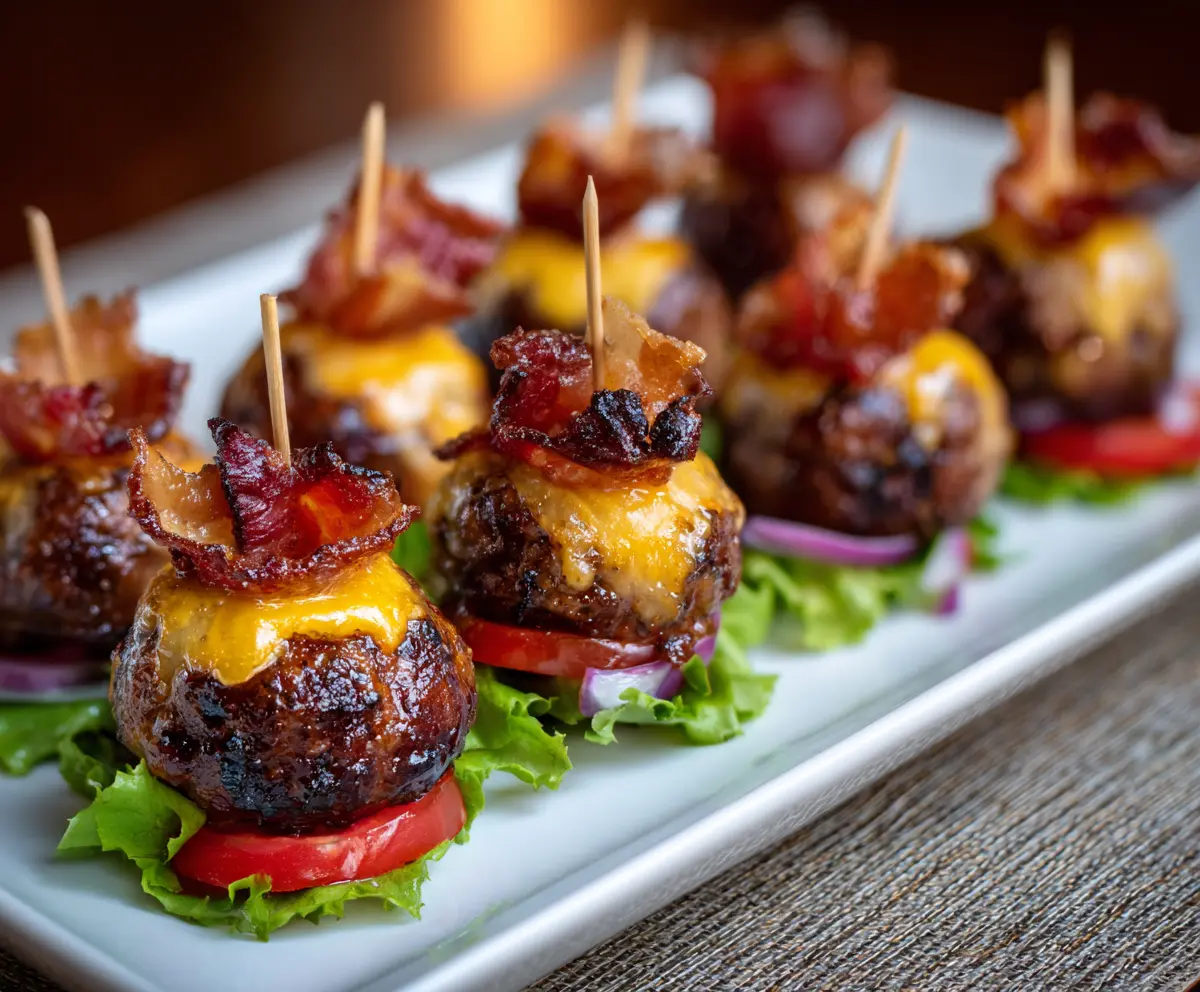 Mini Bacon Cheeseburger Bites Recipe | Tasty Appetizers