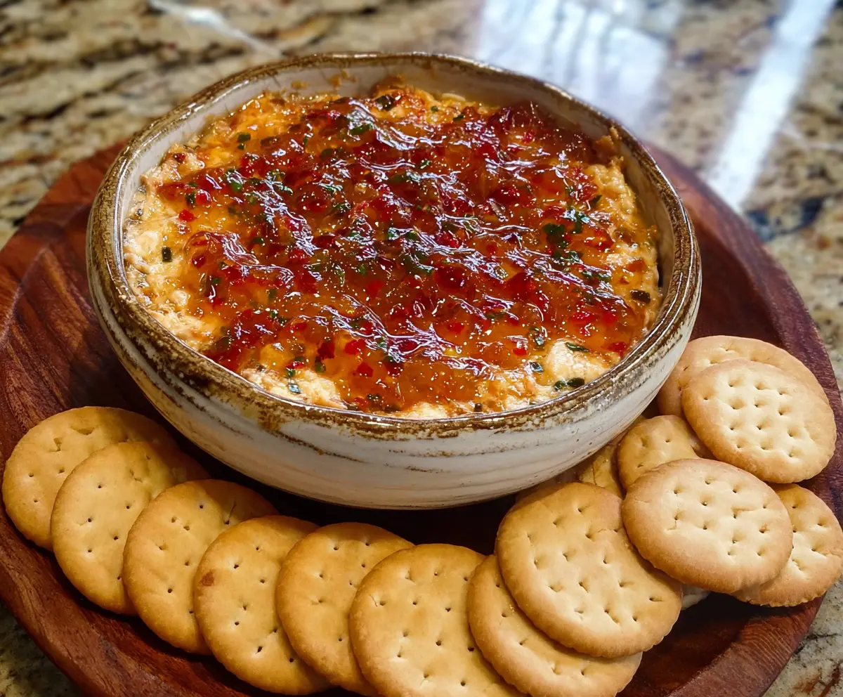Delicious Pepper Jelly Cheese Dip Recipe