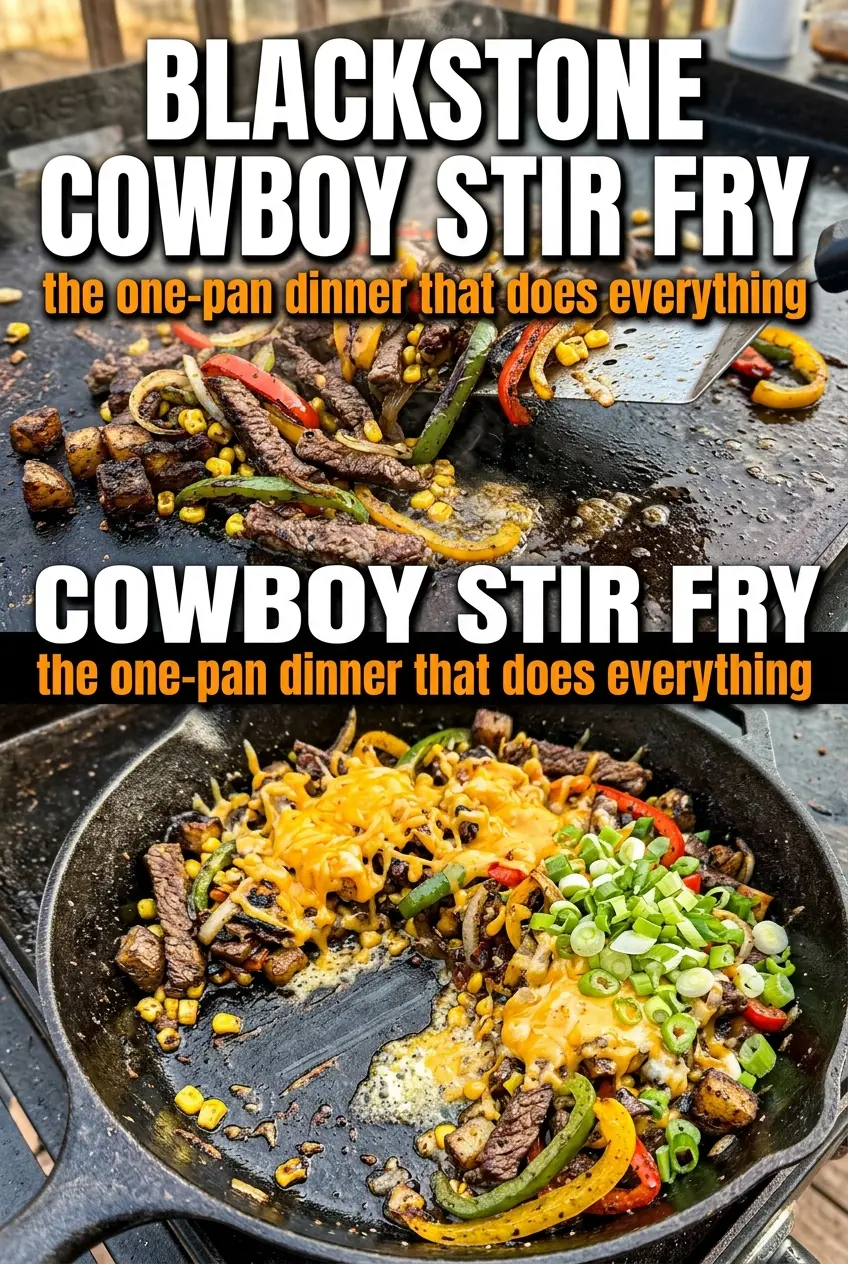 Blackstone Cowboy Stir Fry - Wholesome Mood by Ava